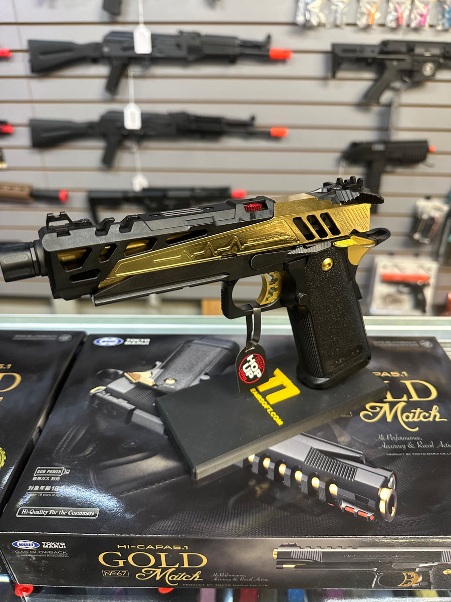 Custom 5.1 TM Hi Capa Chrome Gold/Black – Takeoneairsoft