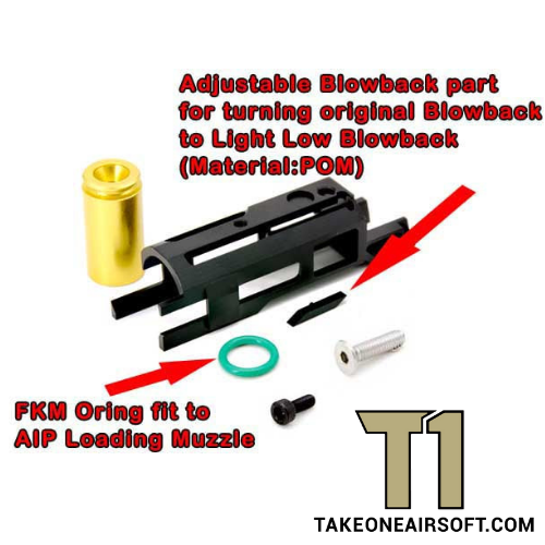 AIP - Adjustable Lightweight Blowback Unit For Hi Capa – Takeoneairsoft